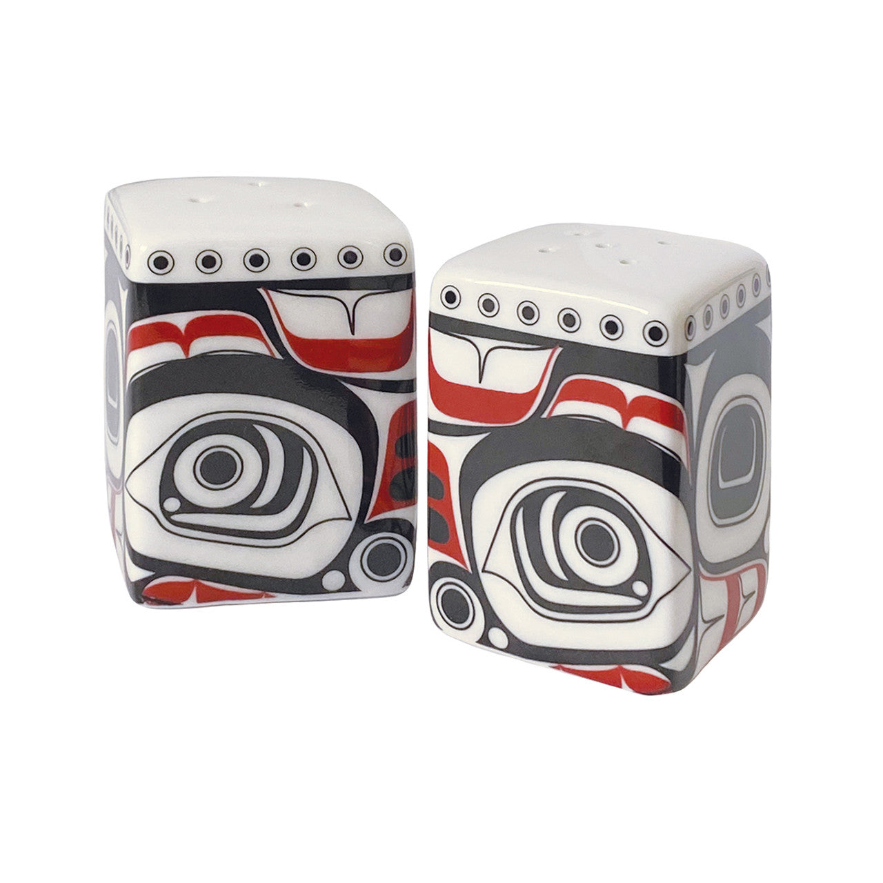 Salt & Pepper Shaker Set - Ceramic - Matriarch Bear – Wickaninnish Gallery