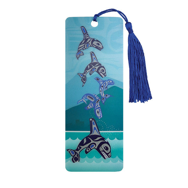 3D Lenticular Bookmark - Orca Family – Wickaninnish Gallery