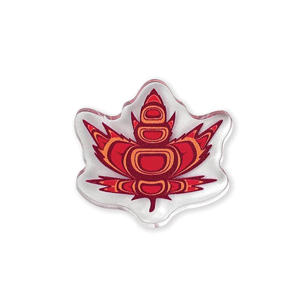 Acrylic Pin - Indigenous Maple – Wickaninnish Gallery